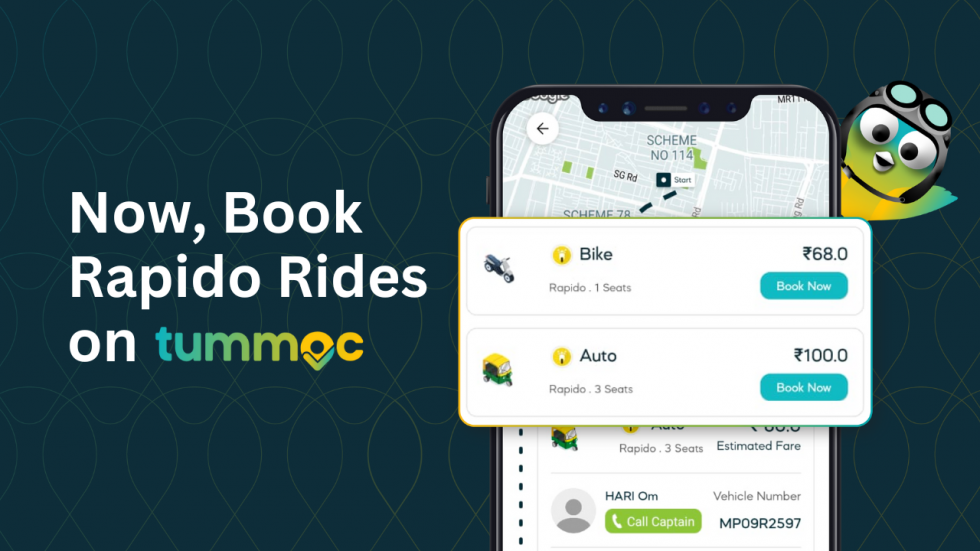 How to Book Rapido Rides on Tummoc - blog.tummoc.com